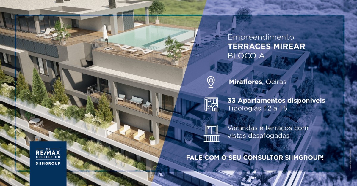 ÚLTIMAS UNIDADES DISPONÍVEIS | Terraces Mirear - Bloco A - Actualidades ...